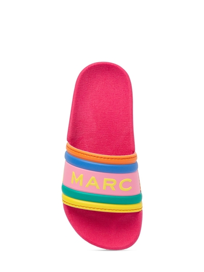 Color block slide sandals w/ logo - Marc Jacobs - Girls | Luisaviaroma