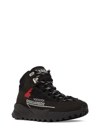 Logo high top sneakers - Dsquared2 - Men | Luisaviaroma