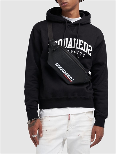 Bob leather belt bag - Dsquared2 - Men | Luisaviaroma