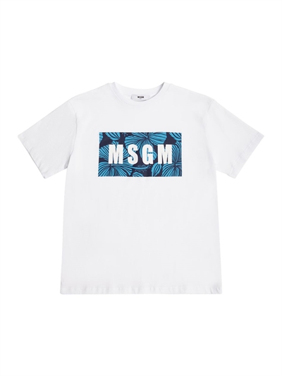 Printed logo cotton jersey t-shirt - Msgm - Boys | Luisaviaroma