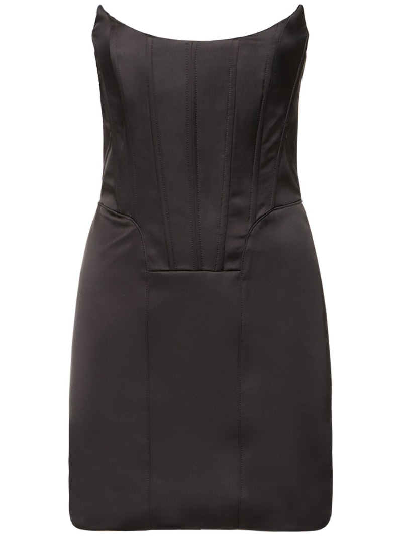 Stretch satin mini bustier dress - Giuseppe Di Morabito - Women ...
