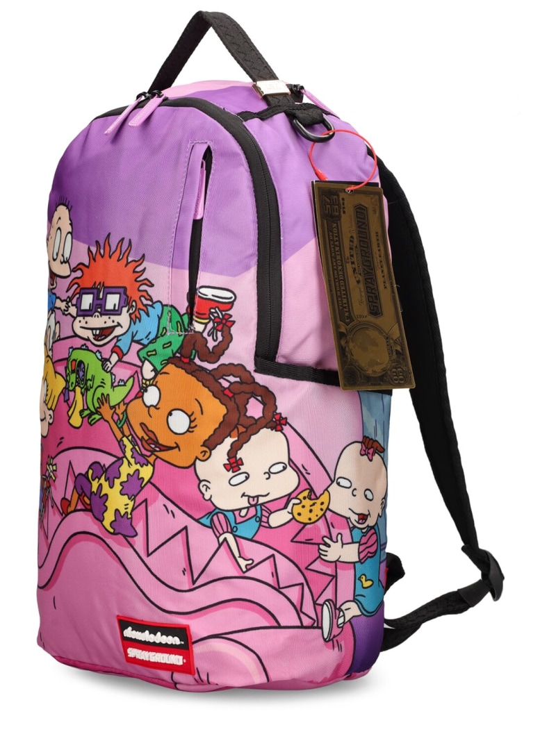 Printed canvas backpack - SPRAYGROUND - Boys | Luisaviaroma