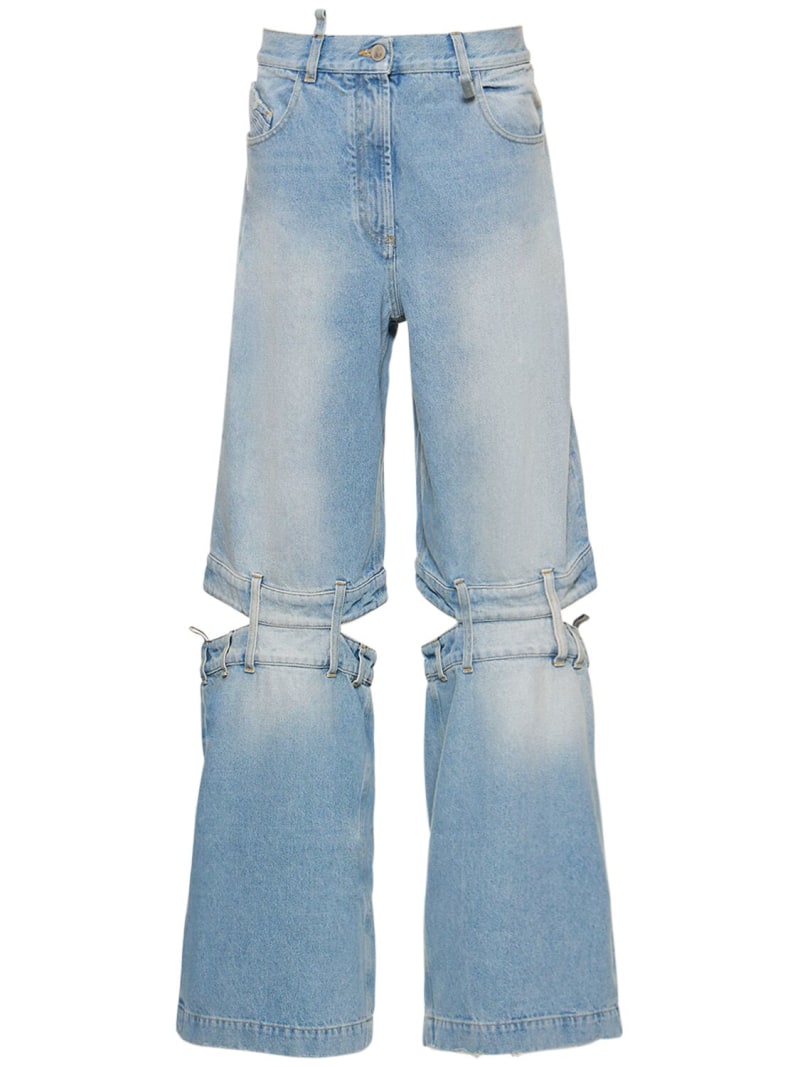 Denim cut out jeans - The Attico - Women | Luisaviaroma