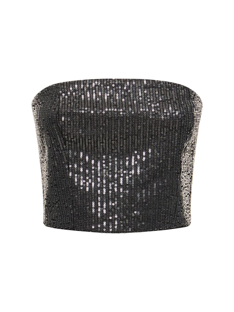 Sequined twill tube top - Rotate - Women | Luisaviaroma