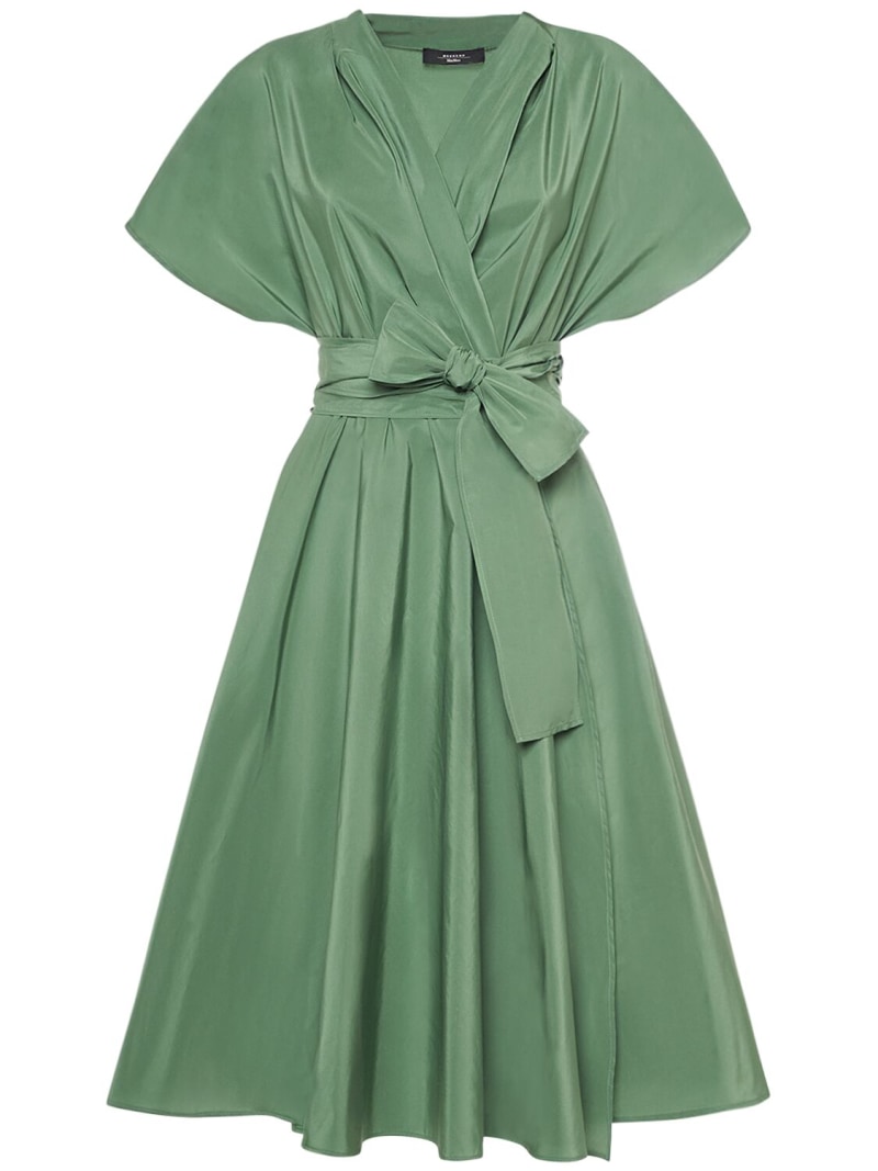 Giambo belted cotton blend midi dress - Weekend Max Mara - Women ...