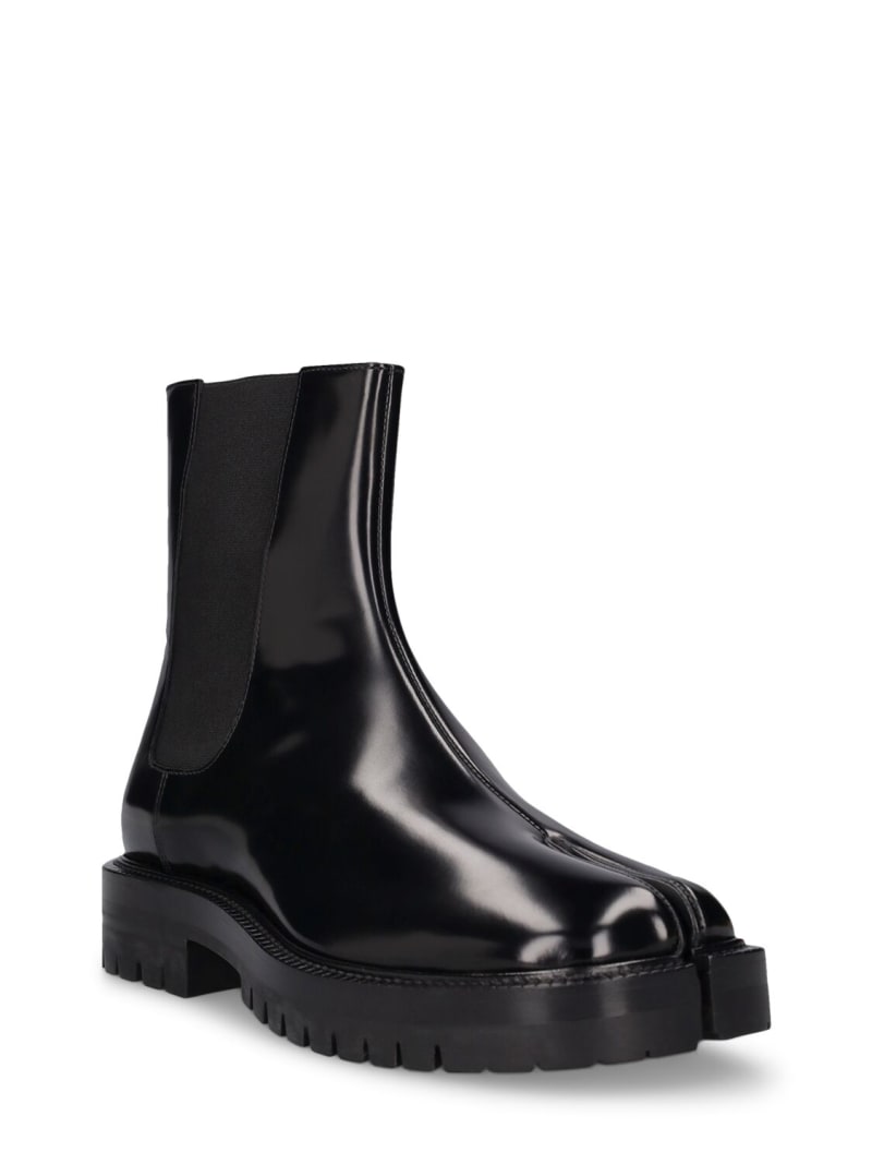 40mm tabi brushed leather ankle boots - Maison Margiela - Women ...