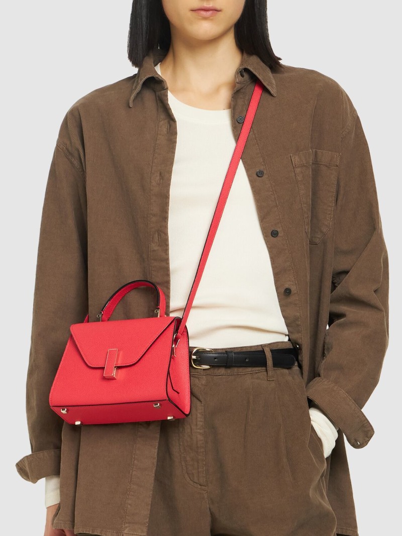 Micro iside grained leather bag - Valextra - Women | Luisaviaroma