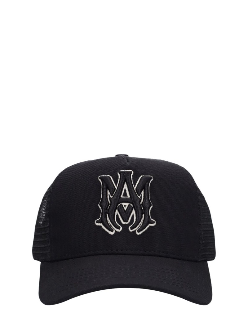Ma logo cotton baseball cap - Amiri - Men | Luisaviaroma