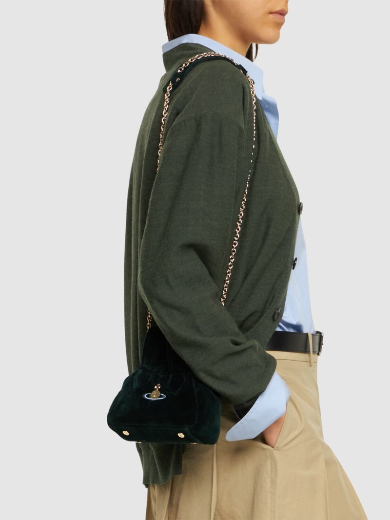 Mini archive yasmine velvet shoulder bag - Vivienne Westwood - Women ...