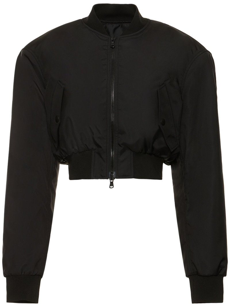 Tailored cropped tech bomber jacket - Wardrobe.nyc - Women | Luisaviaroma