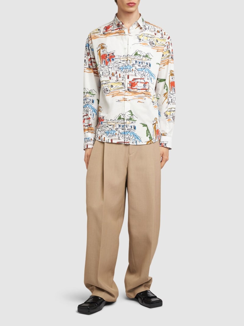 La chemise simon printed cotton shirt - Jacquemus - Men | Luisaviaroma