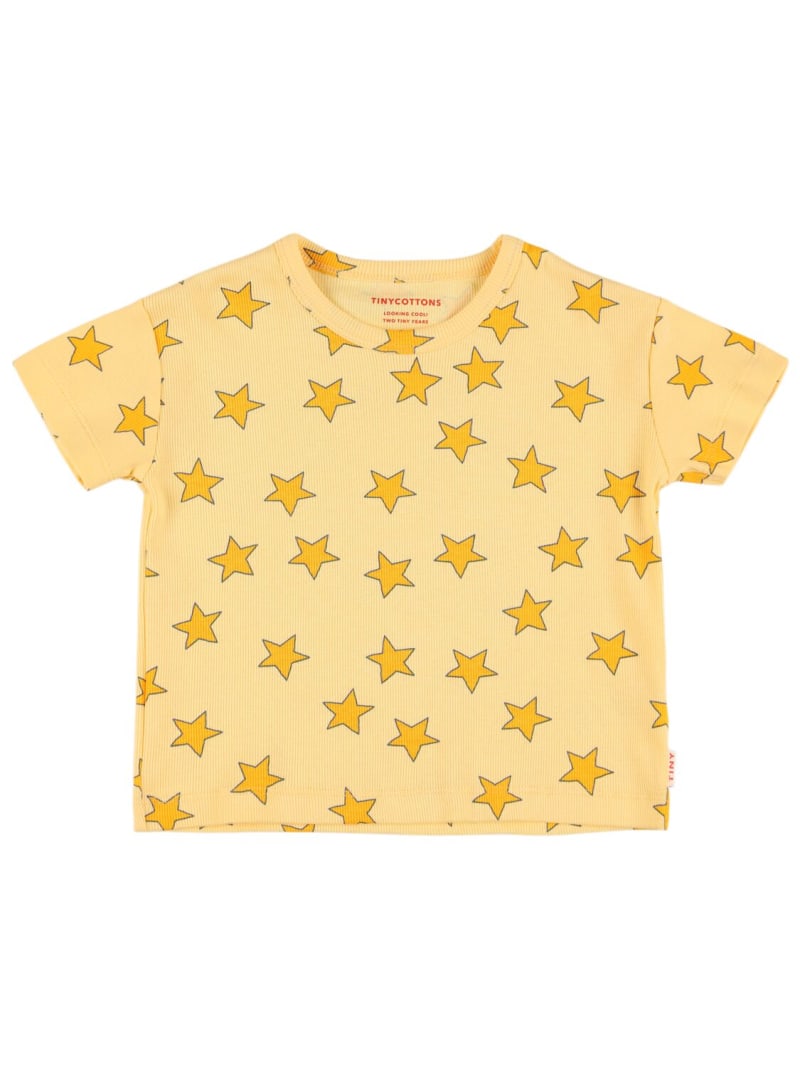Star print pima cotton t-shirt - Tiny Cottons - Girls | Luisaviaroma