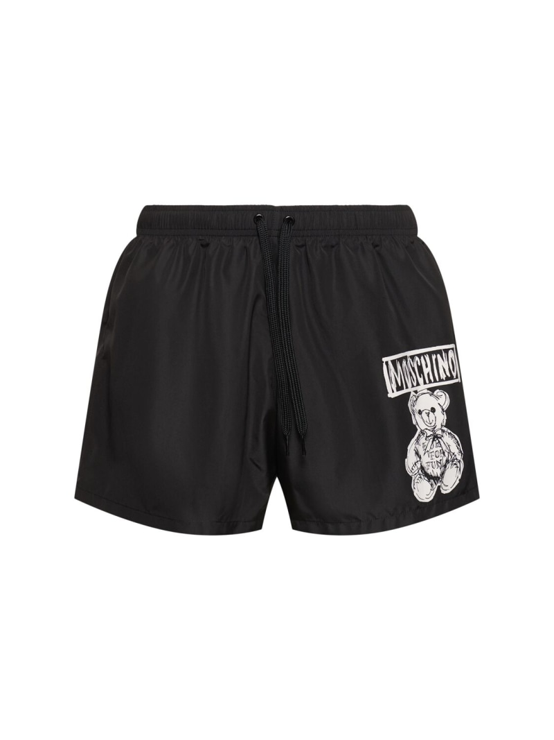 Teddy print swim shorts - Moschino - Men | Luisaviaroma