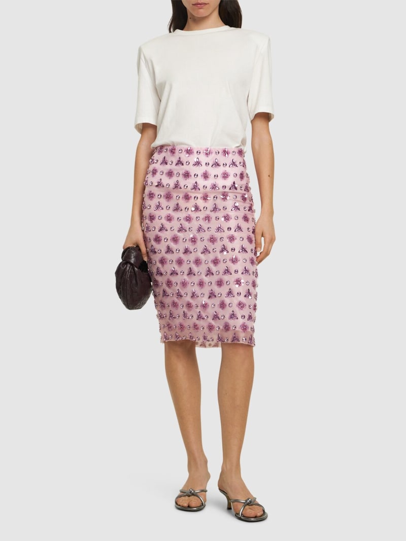 Embellished organza midi skirt - Des Phemmes - Women | Luisaviaroma