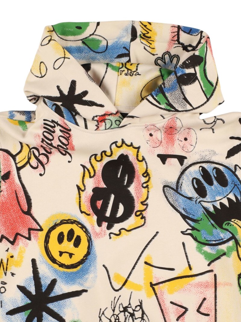 Printed cotton hoodie - Barrow - Girls | Luisaviaroma