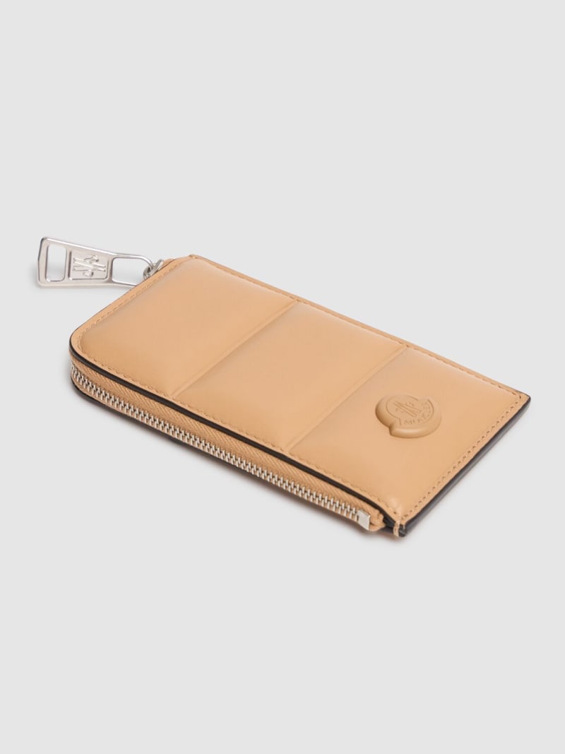 Flat leather card holder - Moncler - Men | Luisaviaroma