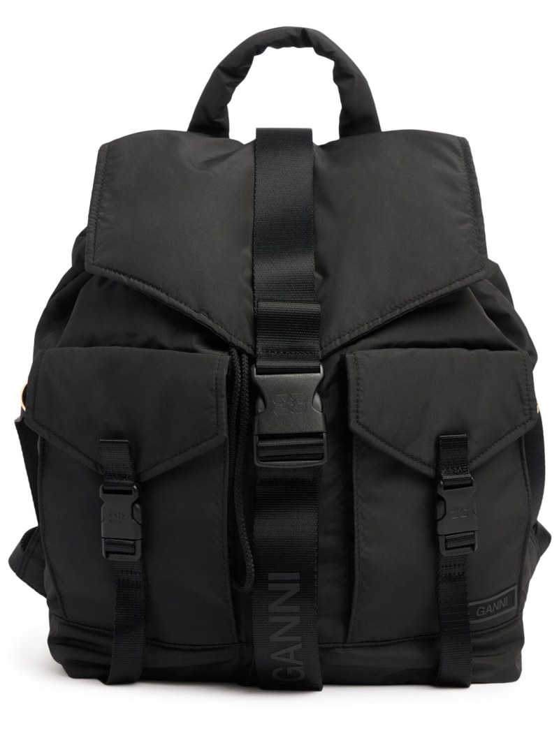 Recycled tech backpack - GANNI - Women | Luisaviaroma