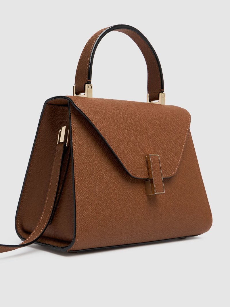 Mini iside leather top handle bag - Valextra - Women | Luisaviaroma