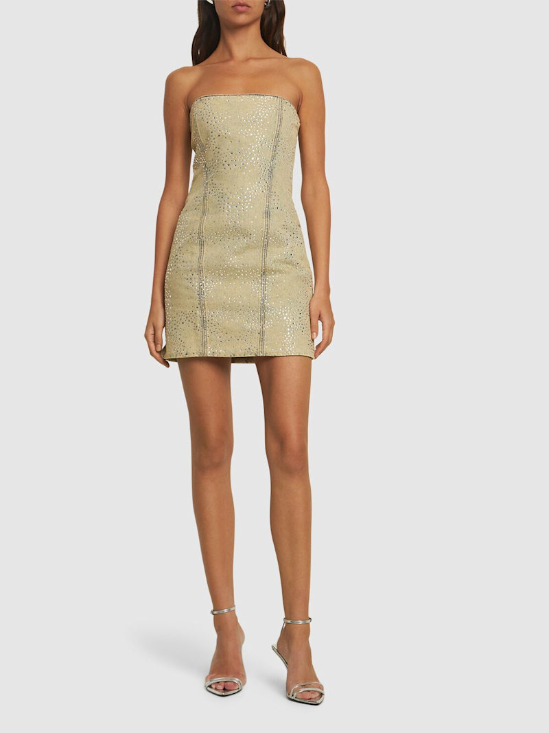 Cotton denim mini dress - Giuseppe Di Morabito - Women | Luisaviaroma