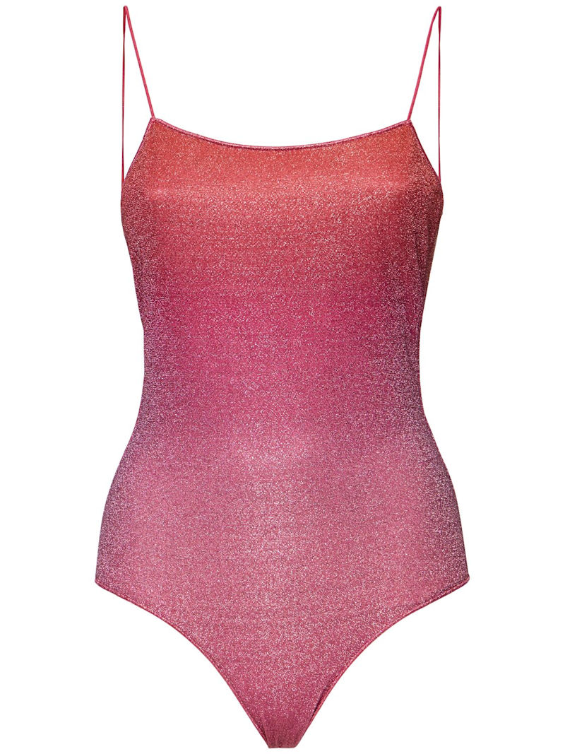 Lumiere shade lurex one piece swimwear - Oséree Swimwear - Women ...