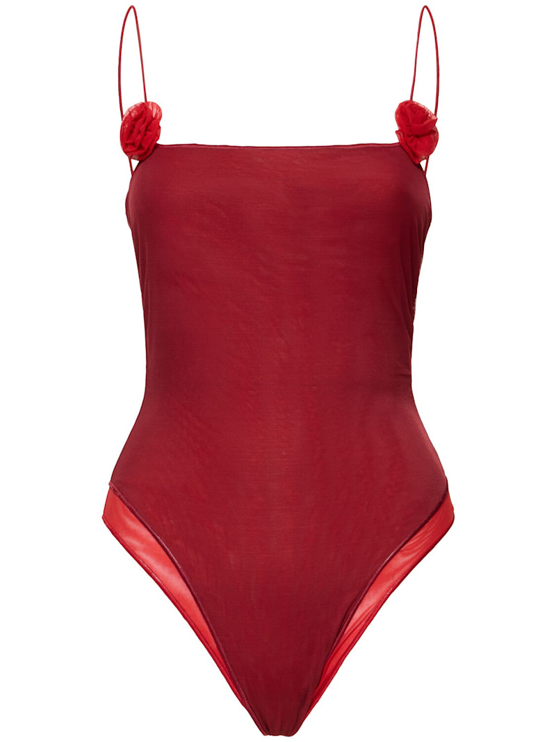 Rose mesh one piece swimwear - Oséree Swimwear - Women | Luisaviaroma