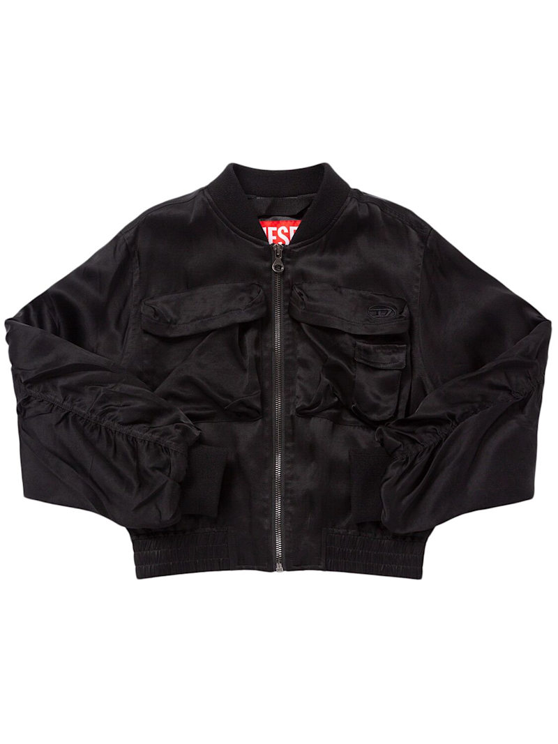 Satin bomber jacket - Diesel Kids - Girls | Luisaviaroma