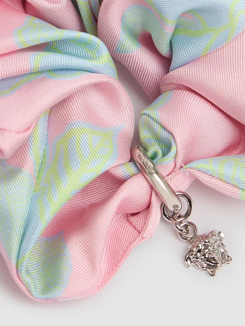 Medusa charm silk scrunchie - Versace - Women | Luisaviaroma