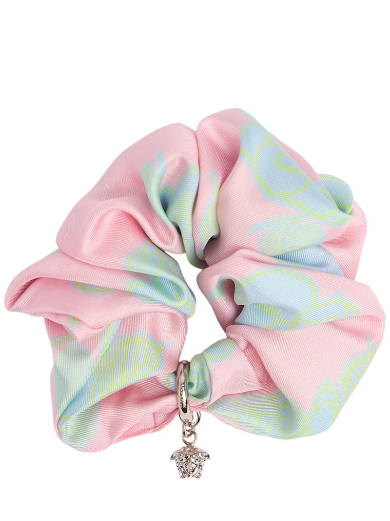 Medusa charm silk scrunchie - Versace - Women | Luisaviaroma