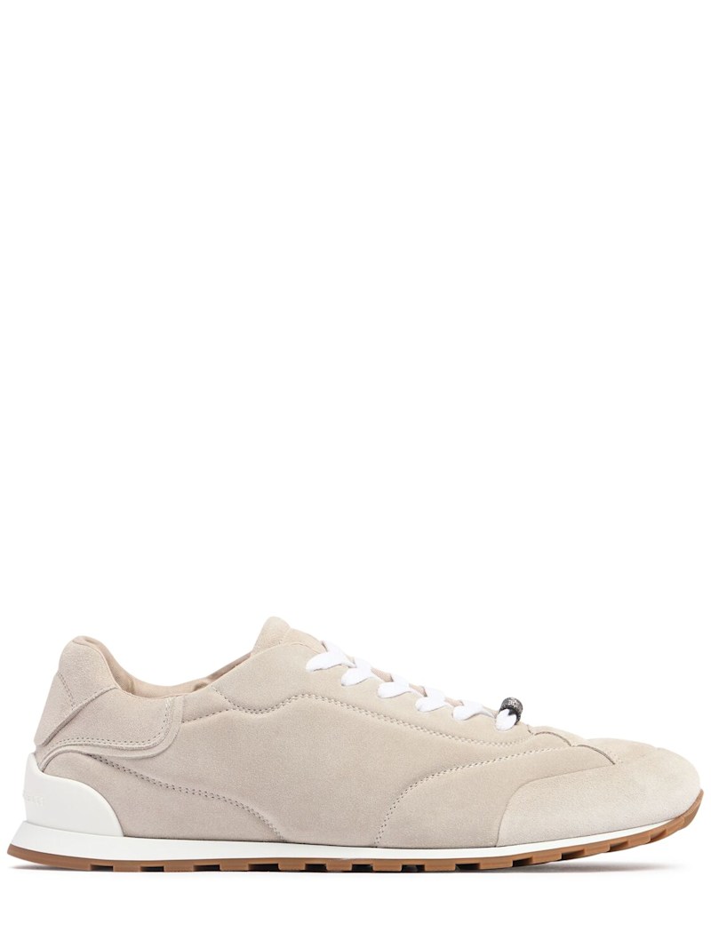 10mm suede low top sneakers - Brunello Cucinelli - Women | Luisaviaroma