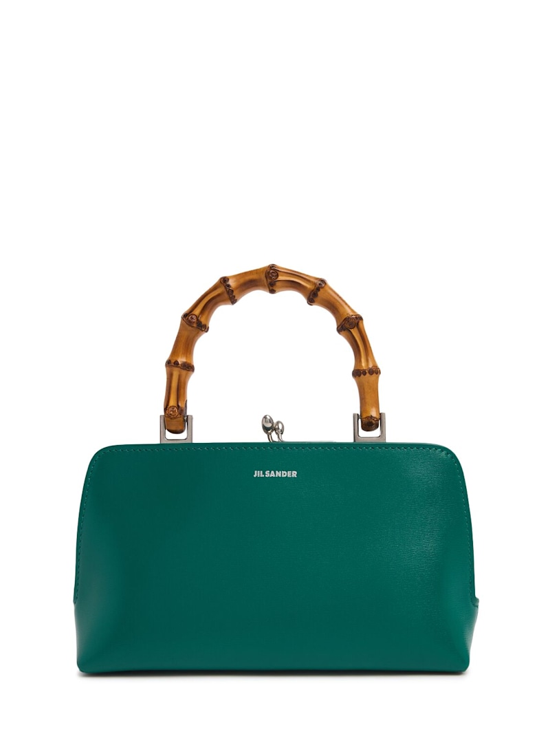 Mini goji bamboo palmellato leather bag - Jil Sander - Women | Luisaviaroma