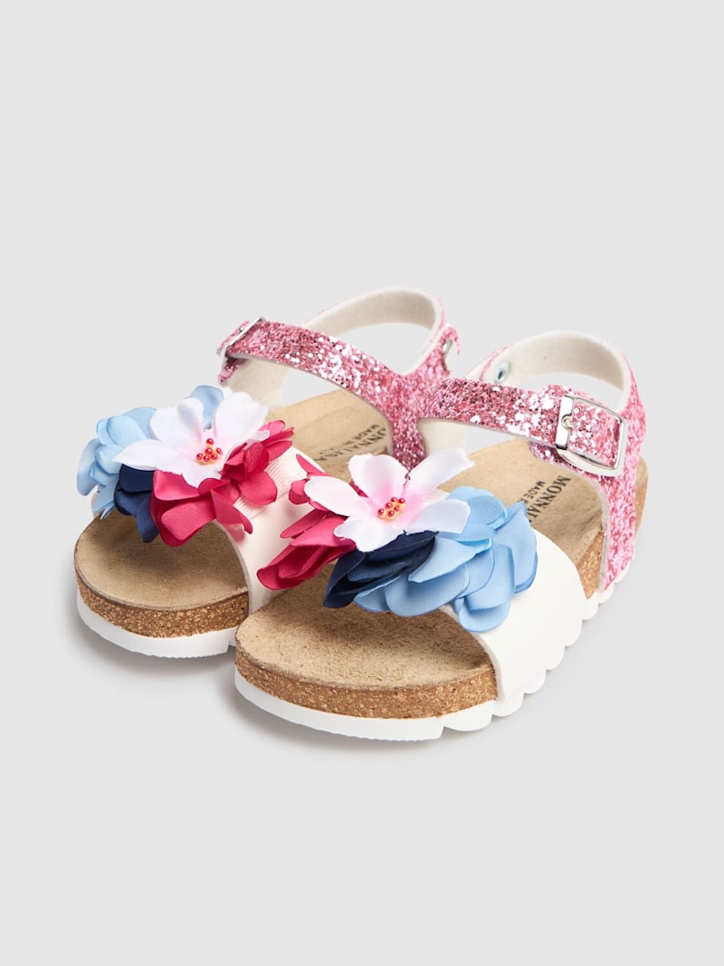 Flower appliqué sandals - Monnalisa - Girls | Luisaviaroma