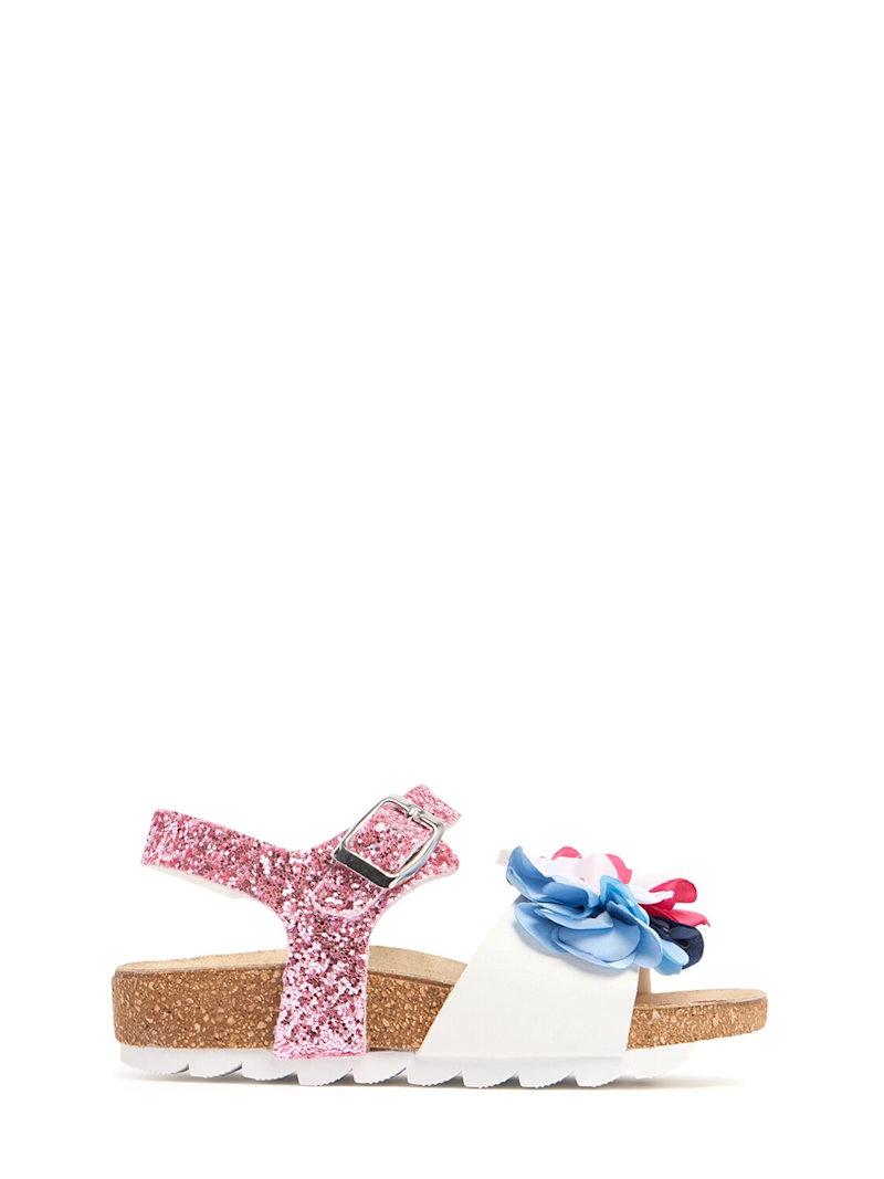 Flower appliqué sandals - Monnalisa - Girls | Luisaviaroma