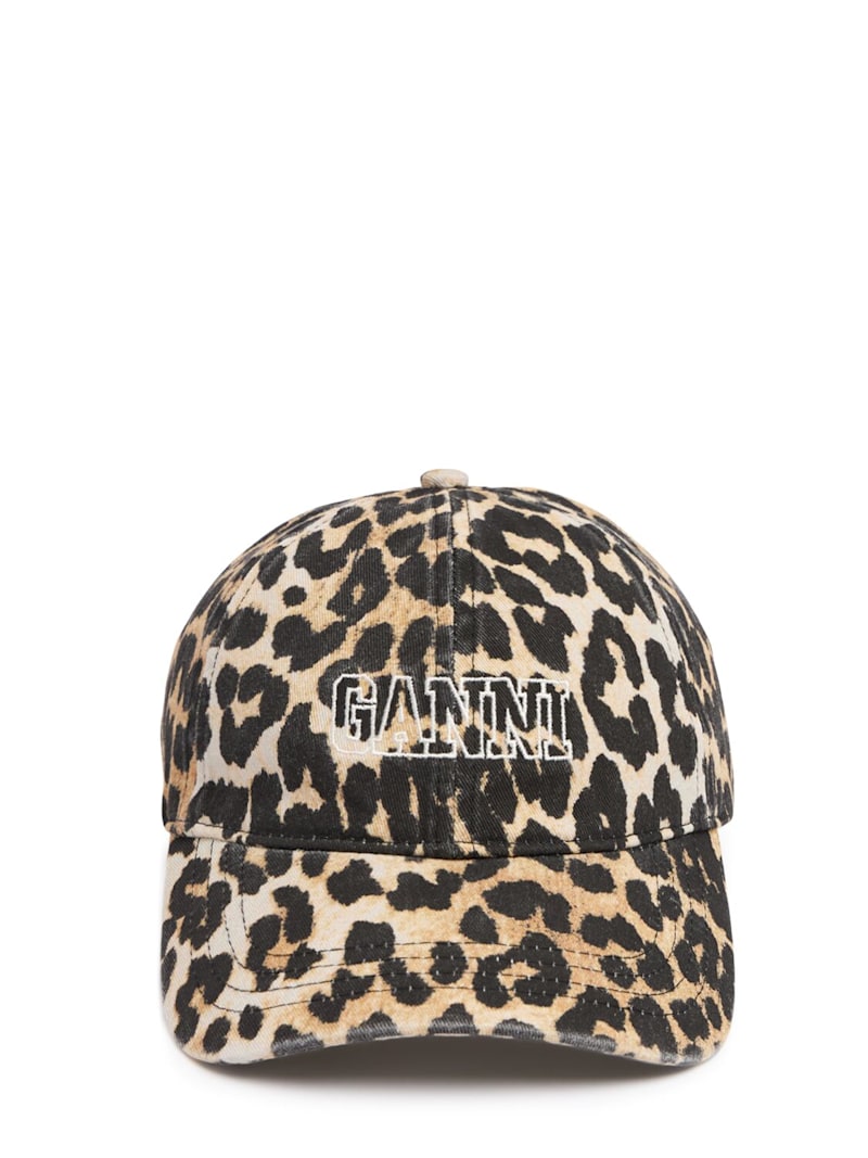 Leopard printed baseball cap - GANNI - Women | Luisaviaroma