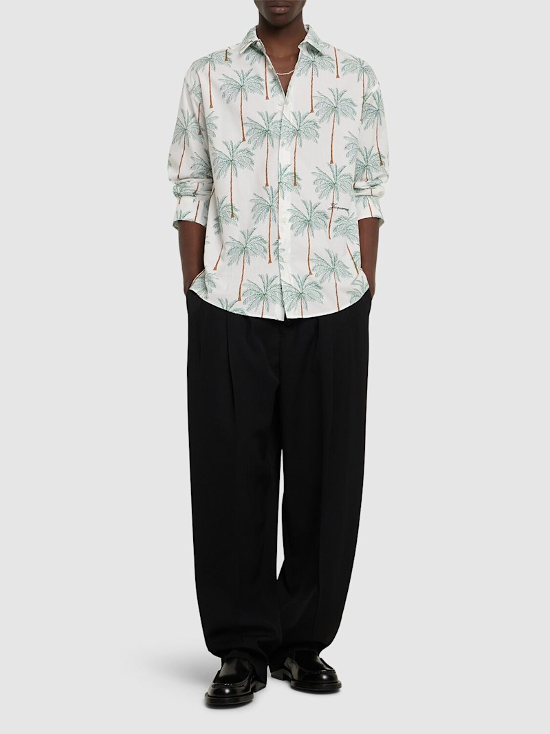 La chemise simon printed cotton shirt - Jacquemus - Men | Luisaviaroma