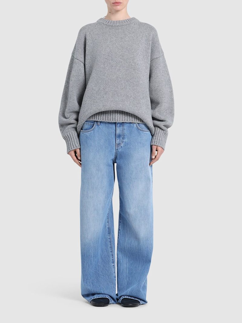 Ophelia wool & cashmere knit sweater - The Row - Women | Luisaviaroma