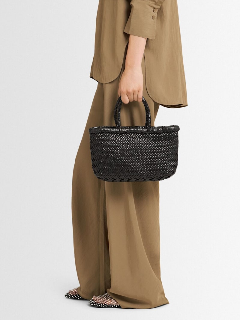 Mini flat gora leather basket bag - Dragon Diffusion - Women | Luisaviaroma