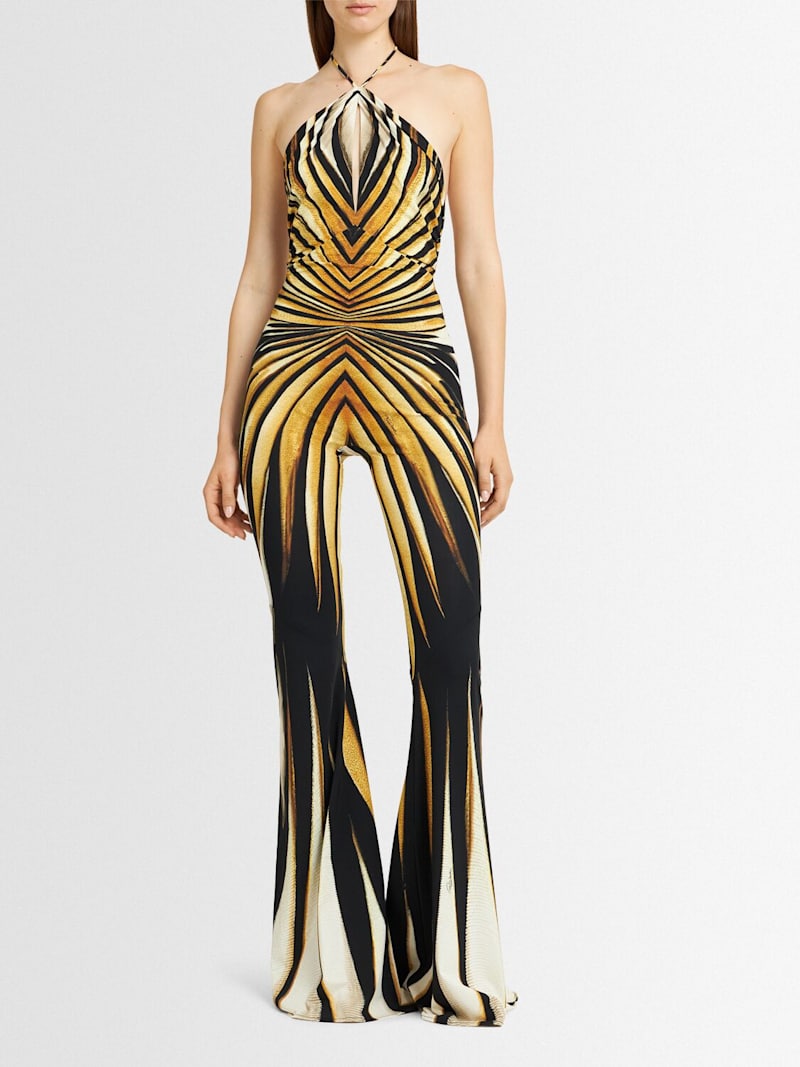 Ray printed nylon blend jumpsuit - Roberto Cavalli - Women | Luisaviaroma
