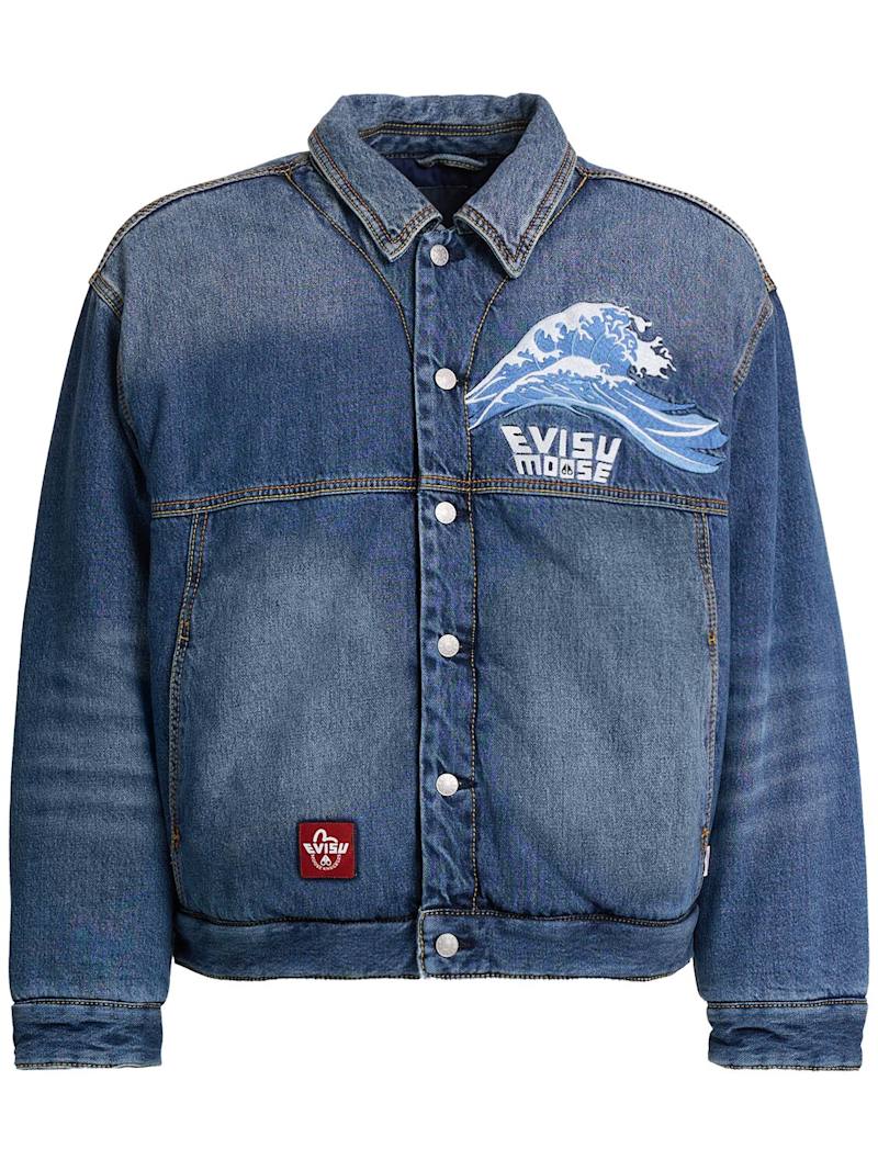 Evisu padded denim jacket - Moose Knuckles - Men | Luisaviaroma
