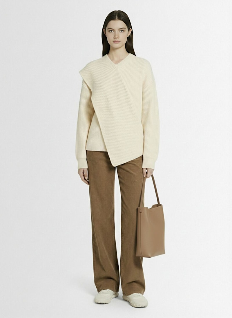 垂褶围巾领羊毛毛衣 - Jil Sander - 女士 | Luisaviaroma