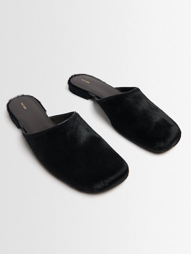 Penelope pony skin flat mules - The Row - Women | Luisaviaroma