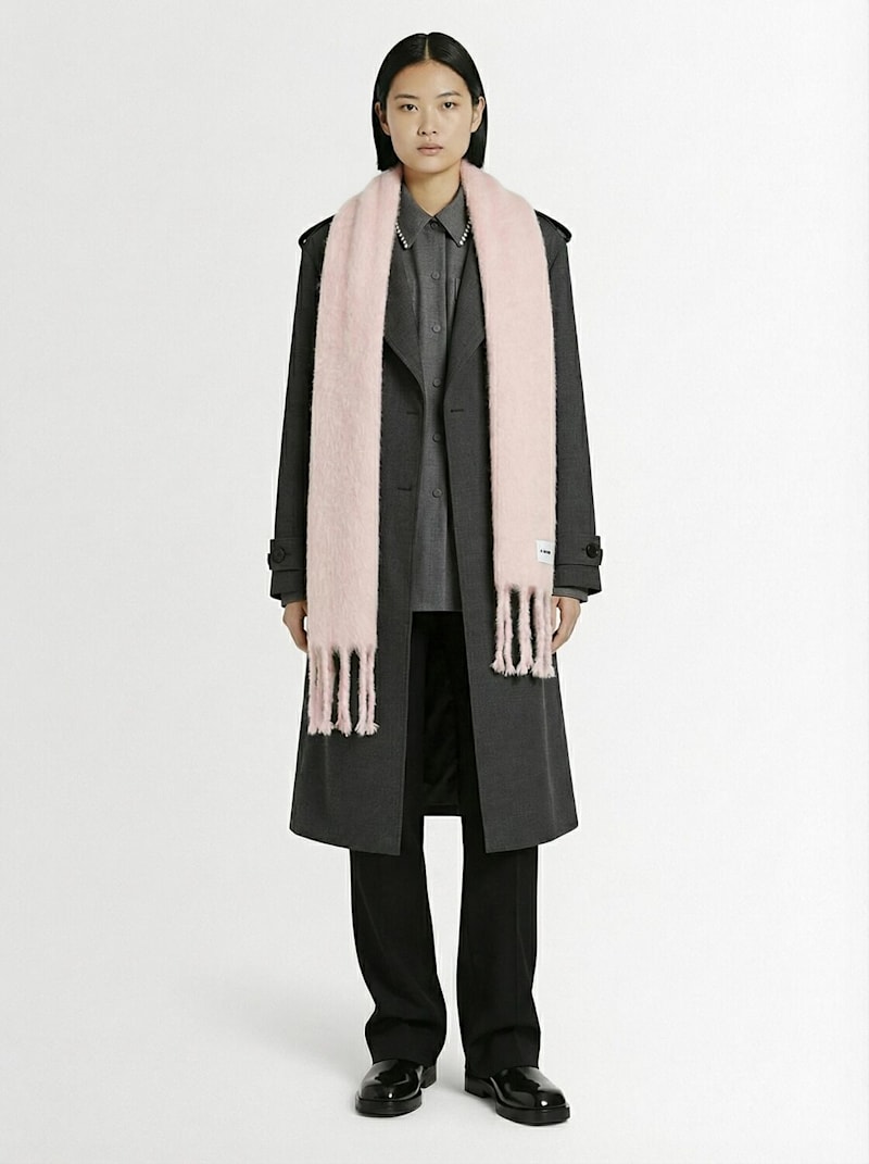 Logo马海毛混纺围巾 - Jil Sander - 女士 | Luisaviaroma