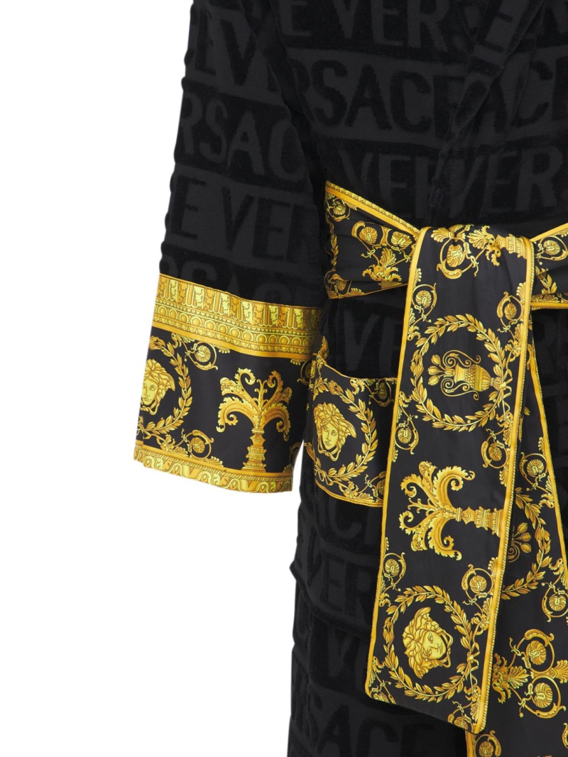 Barocco & robe cotton bathrobe - Versace - Home | Luisaviaroma