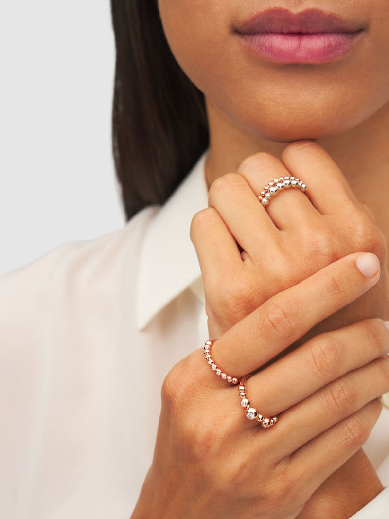 9kt bollicine rose gold & silver ring - DoDo - Women | Luisaviaroma