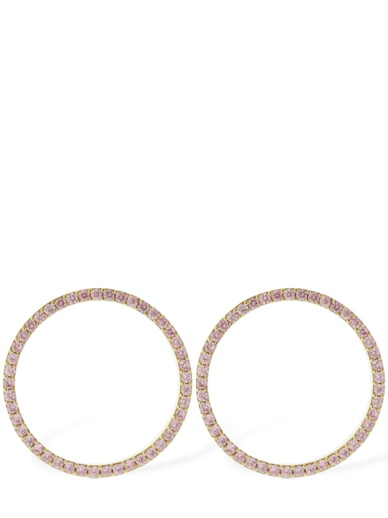 Round beats cubic zirconia earrings - Talita - Women | Luisaviaroma