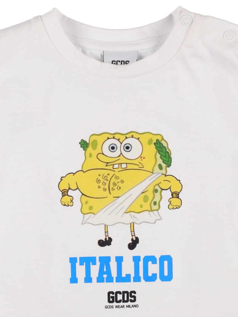 Spongebob cotton jersey t-shirt & shorts - GCDS - Boys | Luisaviaroma