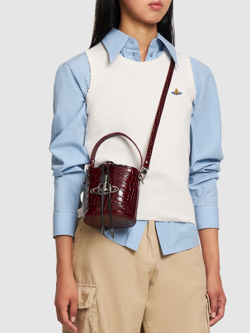 Daisy croc embossed bucket bag - Vivienne Westwood - Women | Luisaviaroma