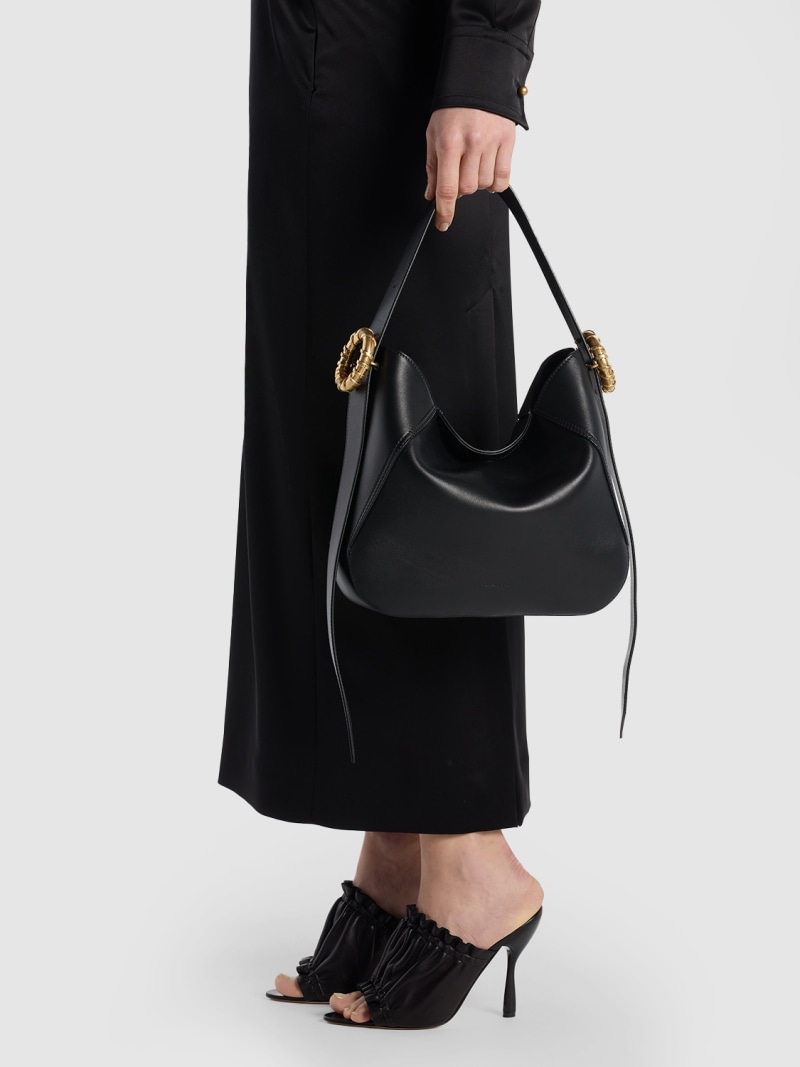 Melodie leather hobo bag - Lanvin - Women | Luisaviaroma
