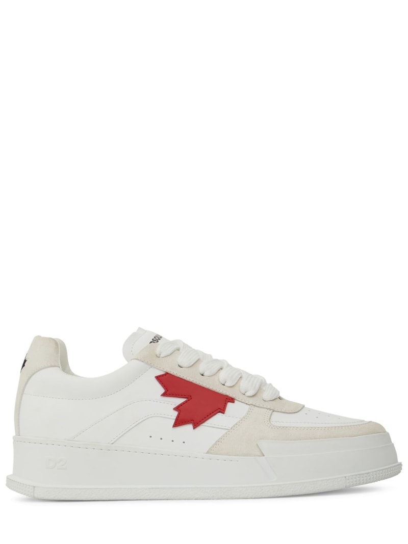 Canadian leather low top sneakers - Dsquared2 - Men | Luisaviaroma