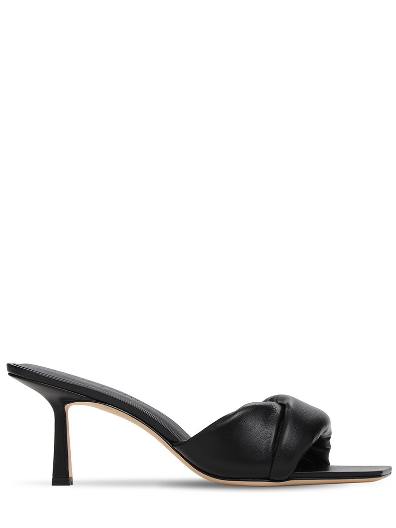Studio Amelia - Mules “twist” in pelle imbottita 75mm - Nero | Luisaviaroma