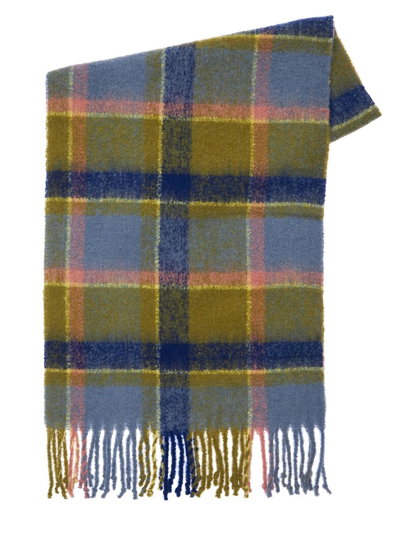 ADER ERROR - Check wool blend scarf - | Luisaviaroma